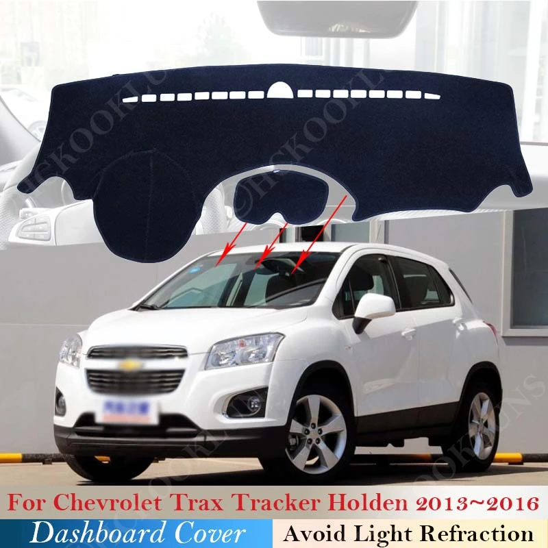 Dashboard Cover Pad Sunshade Dashmat Carpet For Chevrolet Trax Tracker ...