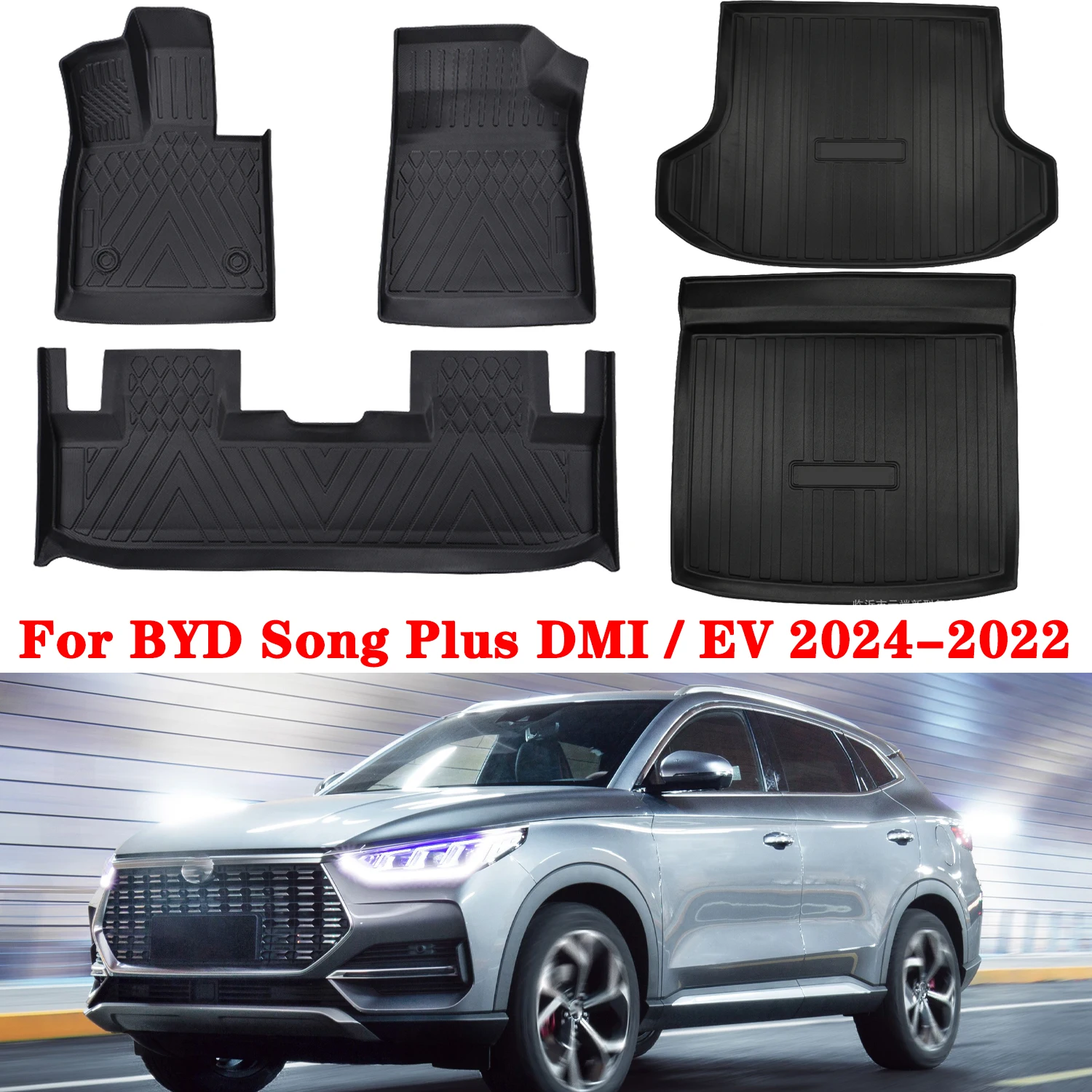 TPE-Floor-Mats-para-BYD-Song-Plus-DMI-EV-All-Weather-Waterproof-Floor ...