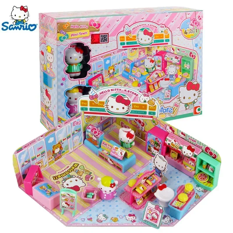 Sanrio-Anime-Figures-Toys-Set-Hello-Kitty-Street-Corner-Story-Loja-de ...