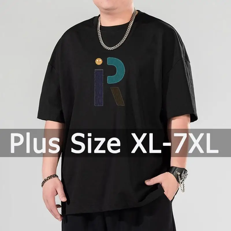 Men Oversized Tees Plus Size 4XL 5XL 6XL 7XL Printed T-shirt for 110 ...