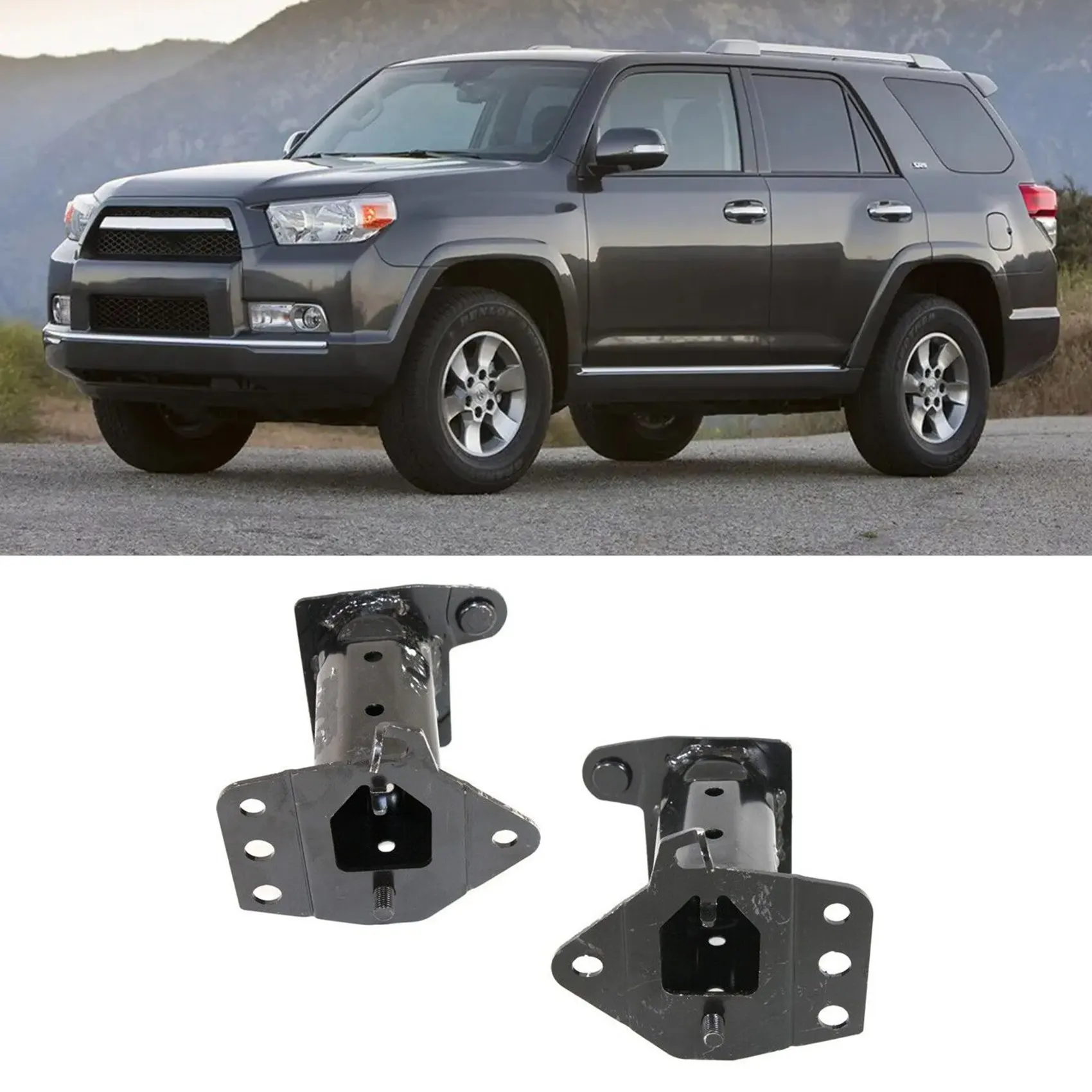 Bumper Bracket for 2010 2020 Toyota 4Runner Lexus GX460 Set of 2 Front ...