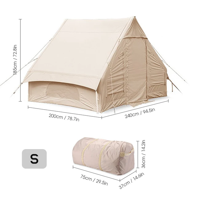 Luxury Camping Tent Waterproof Sunscreen Inflatable Roof Tent Large ...