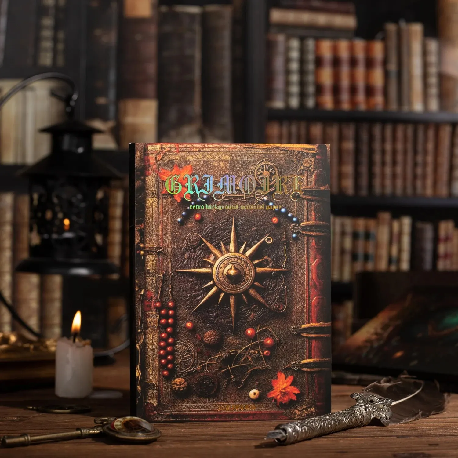 30pcs-pack-Retro-Dark-Material-Book-Classical-Handbook-Material ...