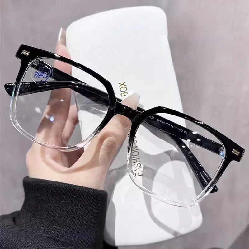 Big-Square-Frame-Anti-Blue-Light-Glasses-Fashion-Retro-Men-Women ...