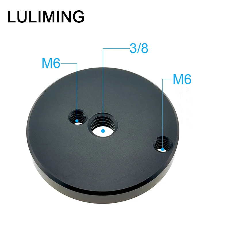 Camera Ball head Base 3/8 M6 Screw Hole Circular Base Tripod SLR Camera ...