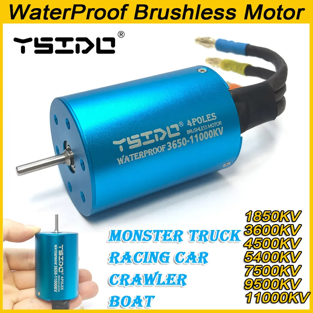 YSIDO-Motor-sin-escobillas-para-coche-y-barco-teledirigido-impermeable ...