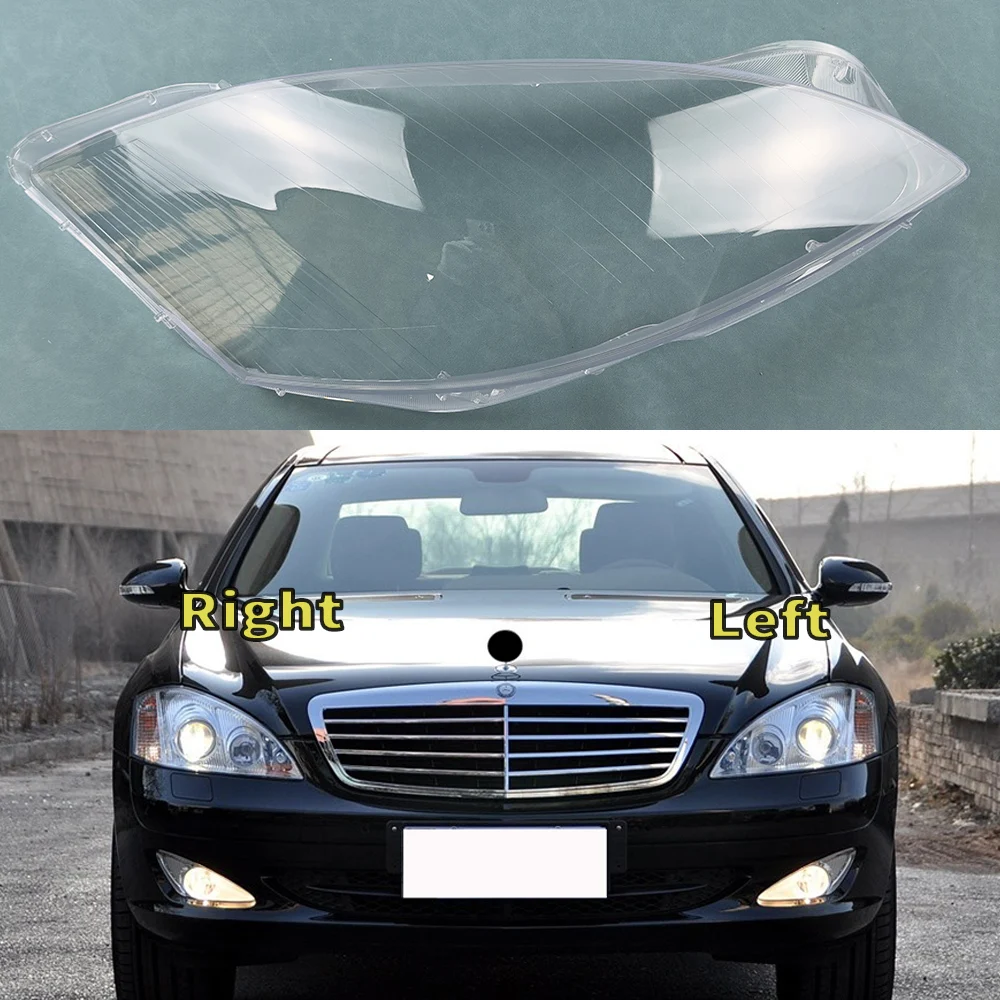 For-Mercedes-Benz-S-class-W221-2006-2009-Auto-Front-Headlight-Cover ...