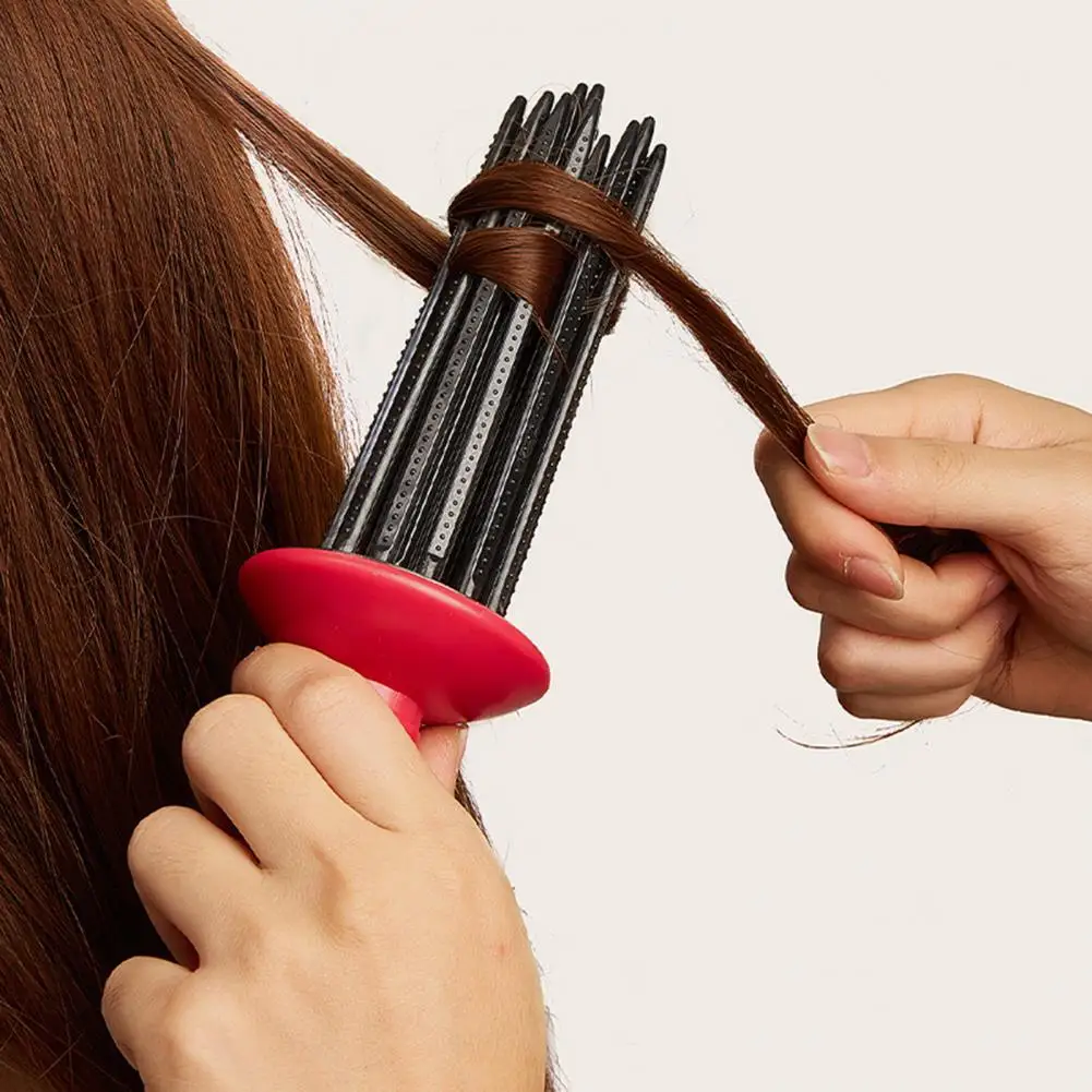 Safe-Curling-Comb-Rose-Red-Hair-Fluffy-Styling-Curler-Comb-Quick-Comb ...