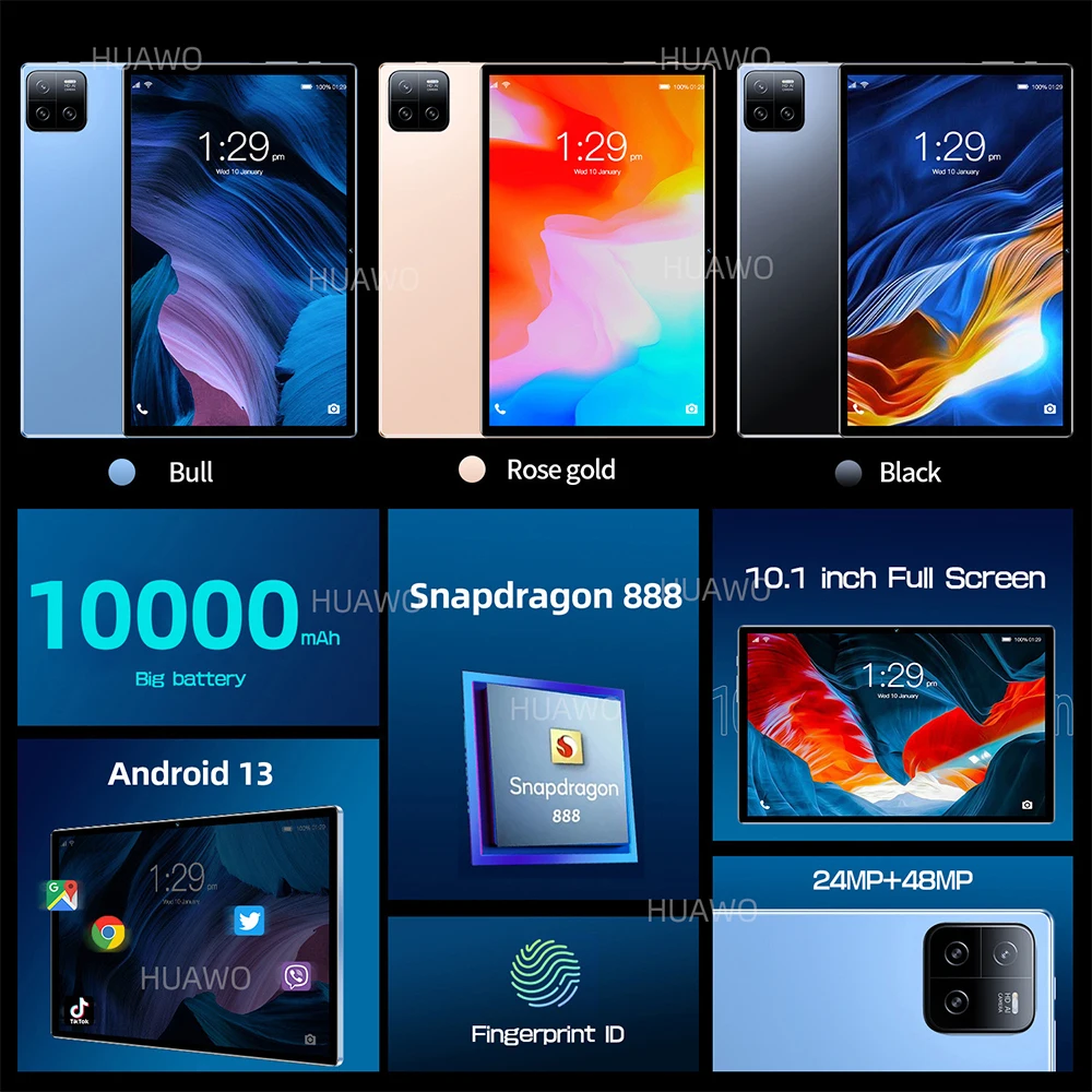 2024 Global Version New Pad 6 Pro Tablet Android 16GB 512GB 5G Dual SIM ...