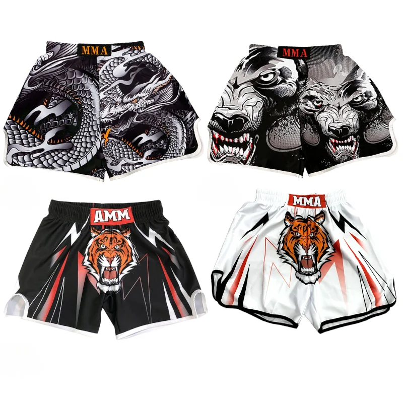 Boxing-Shorts-Fitness-Sports-Kickboxing-Training-Pants-Grappling-Sanda ...