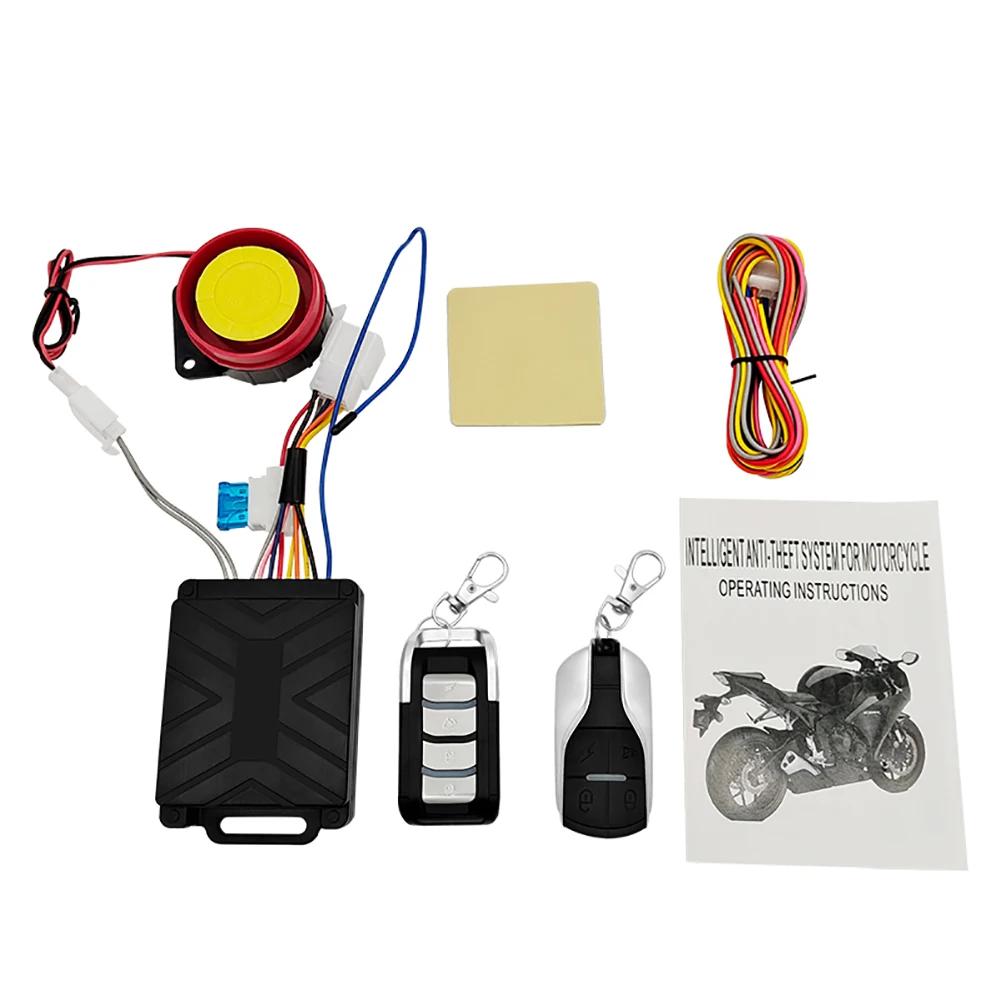 Motorcycle-Alarm-System-12V-125dB-Anti-Theft-One-Way-Alarm-System-with ...