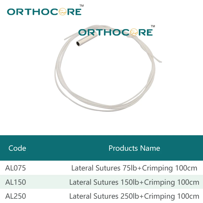 Lateral Sutures with Crimp veterinary orthopedic instruments animal pet ...