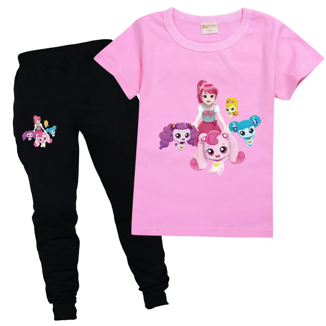 Kids-Cute-Catch-Teenieping-Clothes-Sets-Baby-Girls-Summer-Short-Sleeve ...