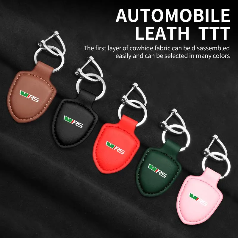 Car-Logo-Leather-Keychain-Key-Ring-Keying-Holder-Accessories-For-Skoda ...