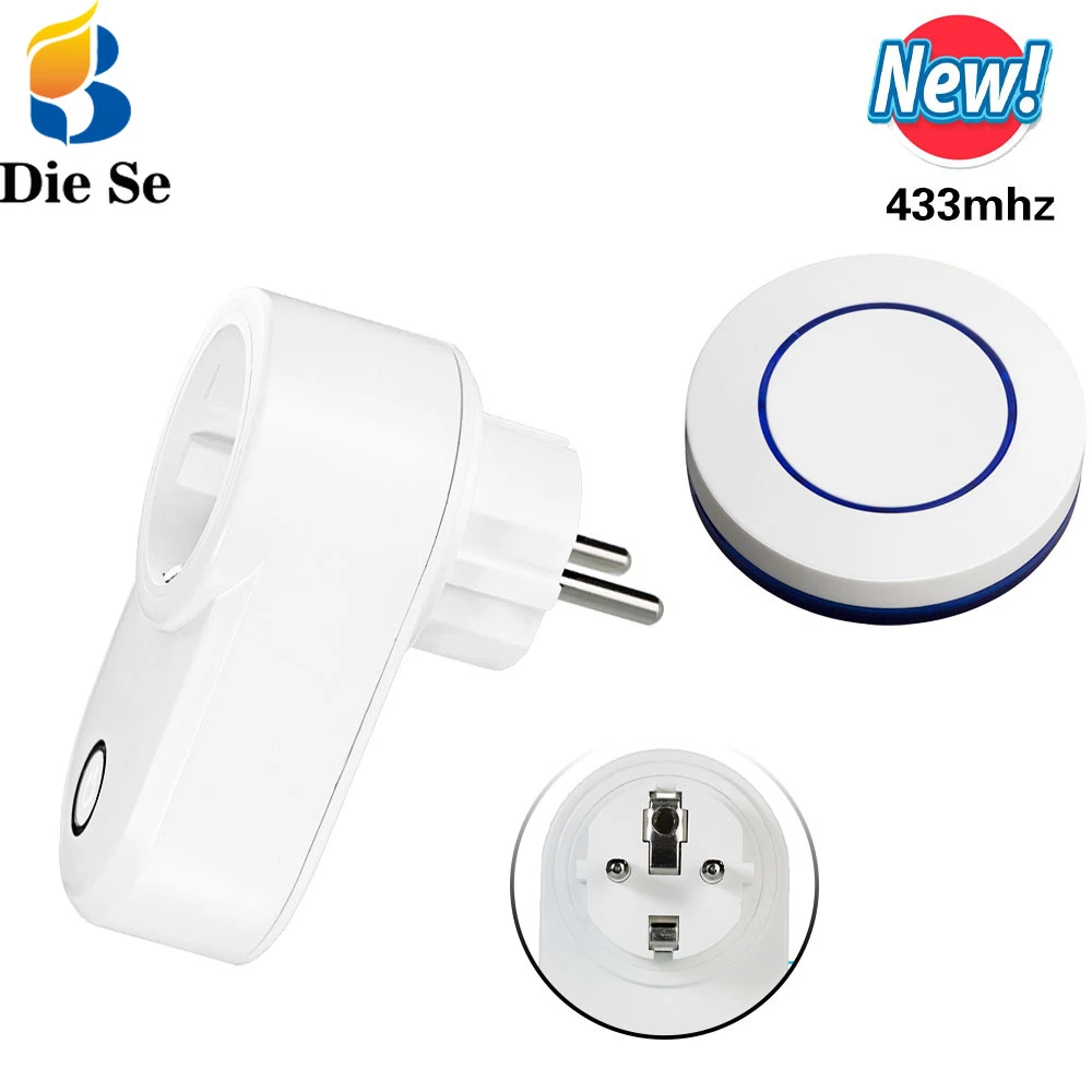 Universal Remote Control 433mhz Rf Socket 220v 15a Wireless Electrical ...