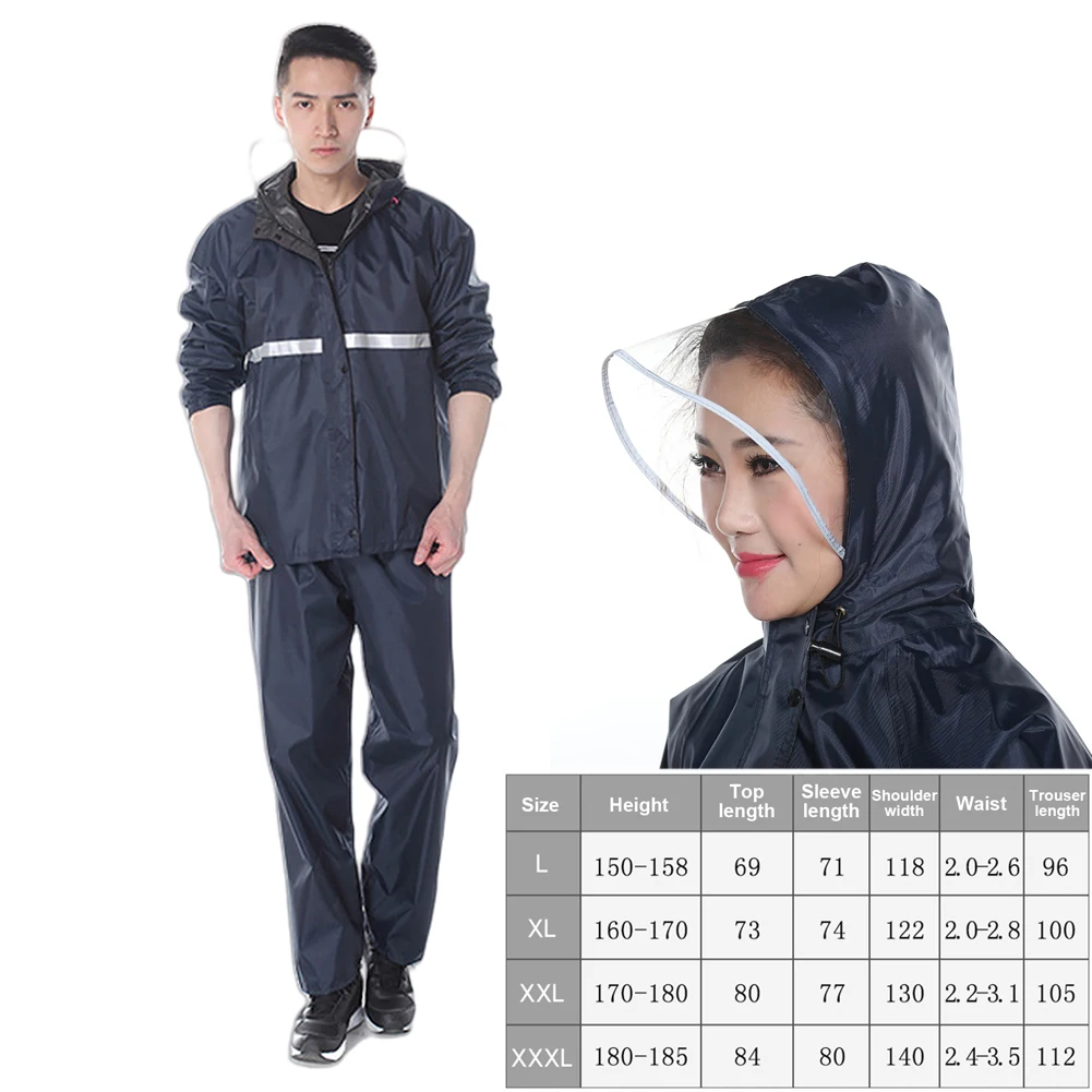 Full-Body-Rainstorm-Prevention-Raincoat-and-Rainpants-Suit-Waterproof ...