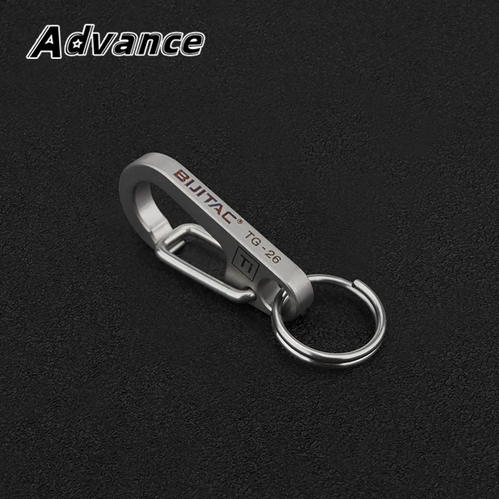 Small-Titanium-Alloy-Keychain-Belt-Buckle-Multi-function-Car-Key-Chain ...