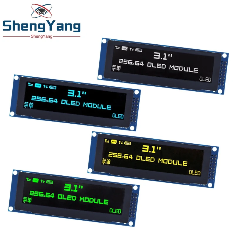 TZT-Real-OLED-Display-3-12-256-64-25664-Dots-Graphic-LCD-Module-Display ...