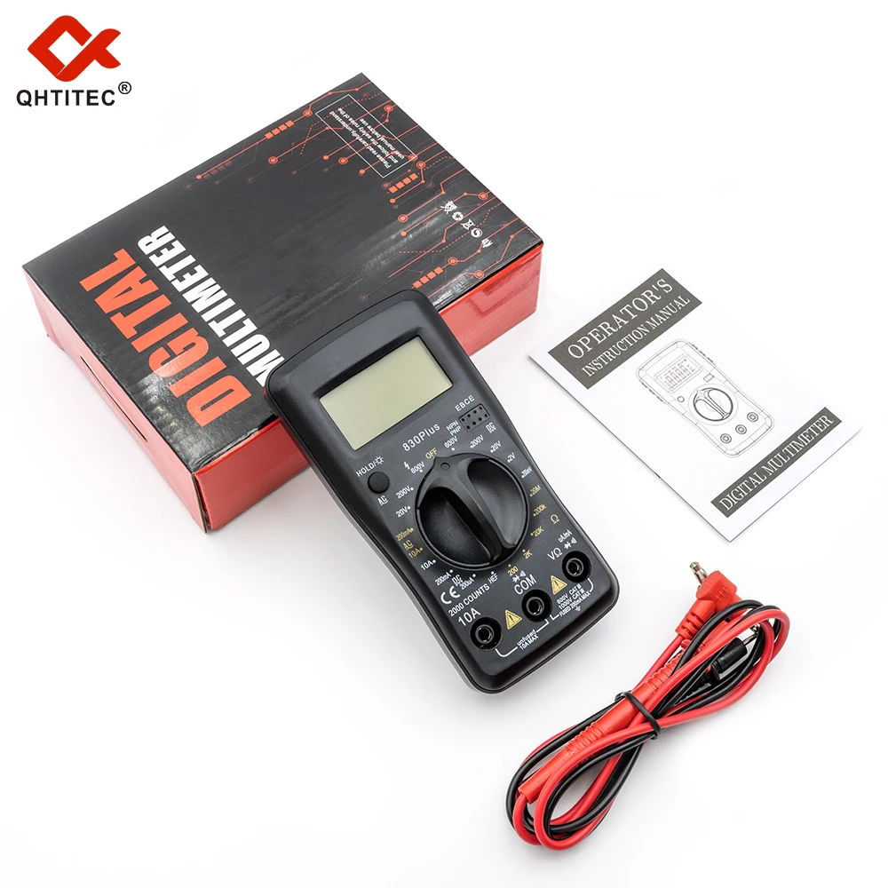 QHTITEC-LCD-Digital-Multimeter-AC-DC-Votage-Current-Automatic-Tester ...