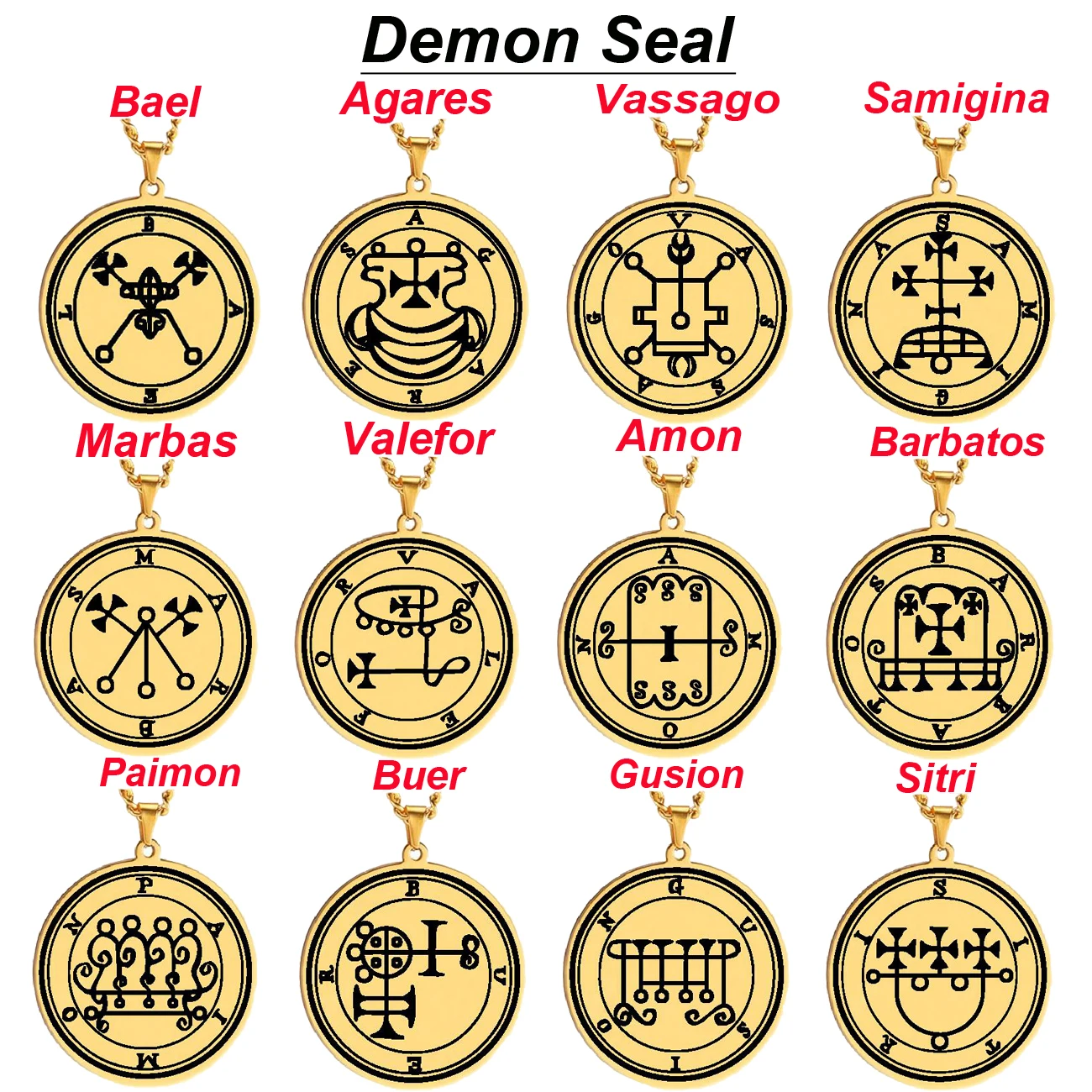 Goetia Demon Sigils Of The Large