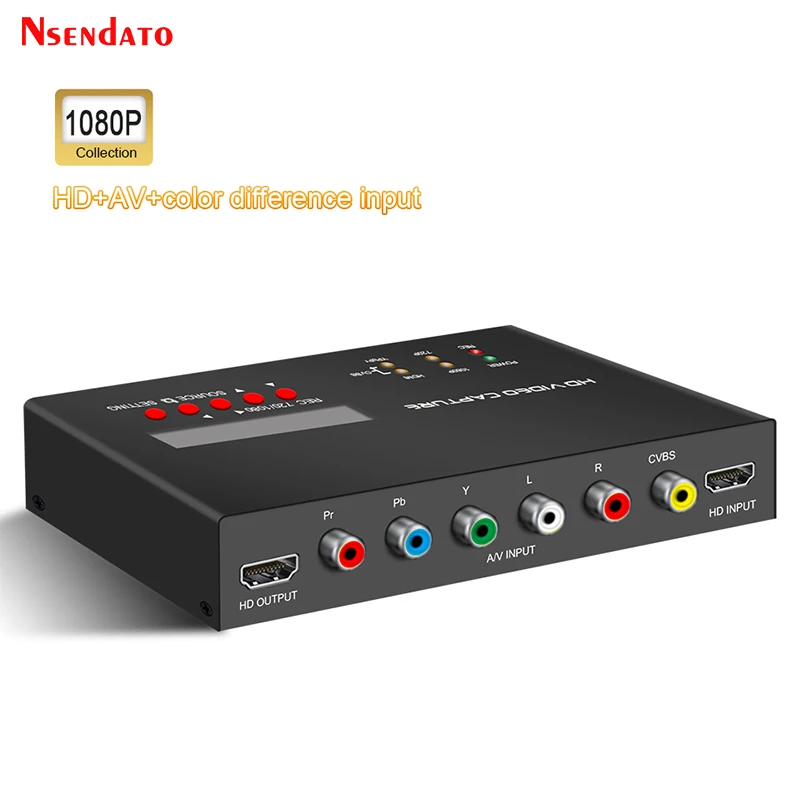 Ezcap283S-1080P-HDMI-AV-YPbPr-Video-Game-Capture-Card-Recorder-Box-With ...