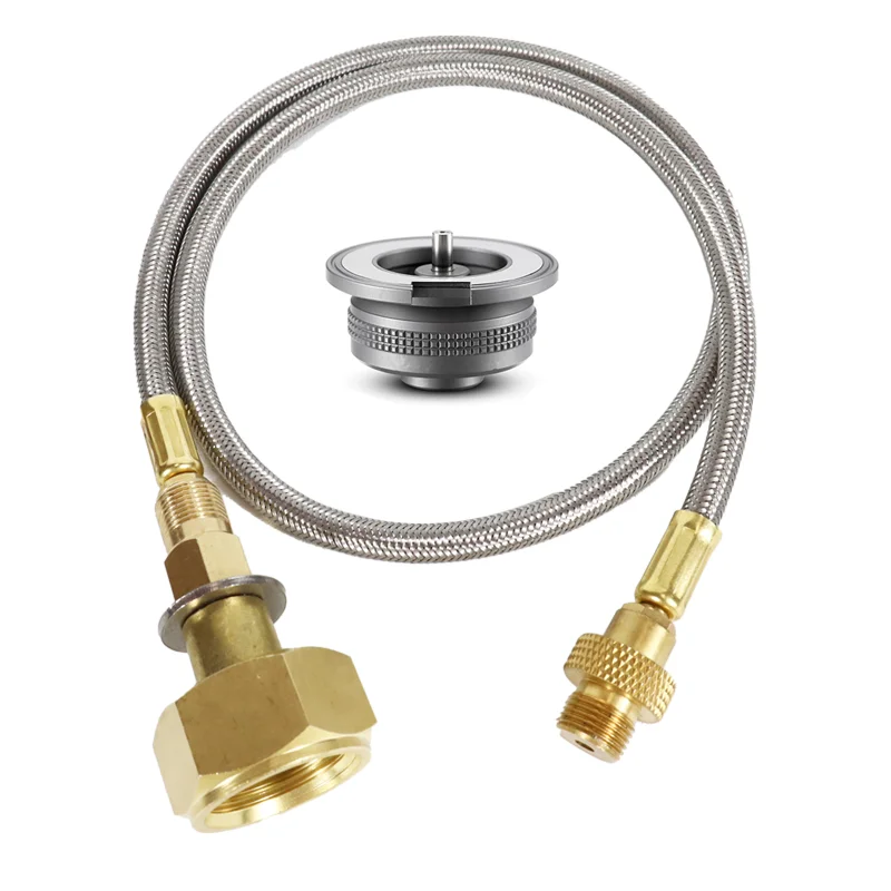 Outdoor Camping Gas Stove Propane Refill Adapter Gas Tank Connection ...