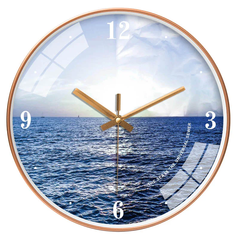 Creative-Sea-Scenery-Wall-Clock-Ins-Internet-Celebrity-12-inch-Clocks ...