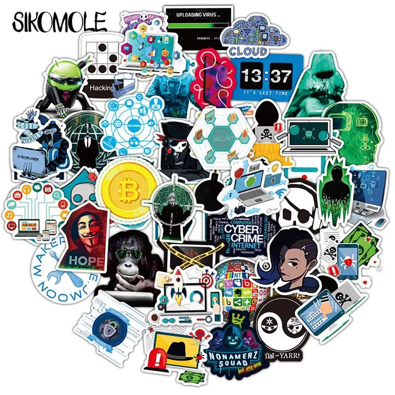 10-30-50PCS-Hacker-Graffiti-Stickers-Geek-Java-Programming-DIY-Toy-Luggage-Laptop-Motorcycle ...