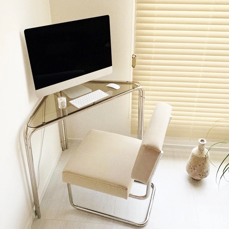 Corner-Table-Simple-Triangle-Nook-Computer-Electroplated-Metal-Small ...