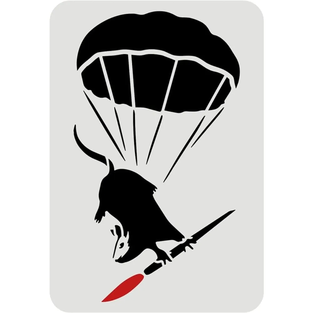 Stencil-per-topi-Banksy-parsharp-11-7x8-3-pollici-Stencil-per-topi-in ...