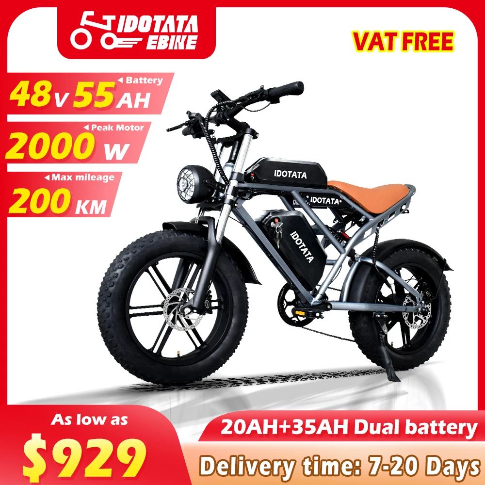IDOTATA-Moped-Fat-Tire-Electric-Bike-for-Adults-2000W-20Inch-Electric ...