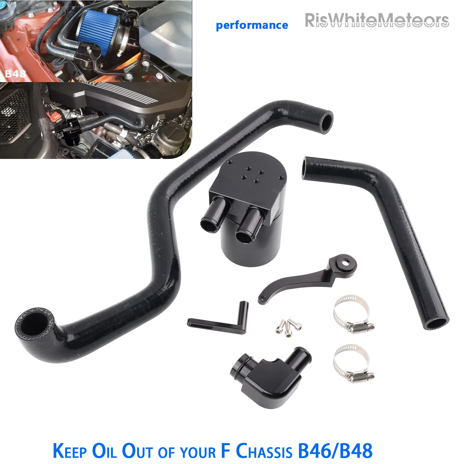 Kit de Depósito de Aceite con Doble Deflector Turbo, Manguera de ...