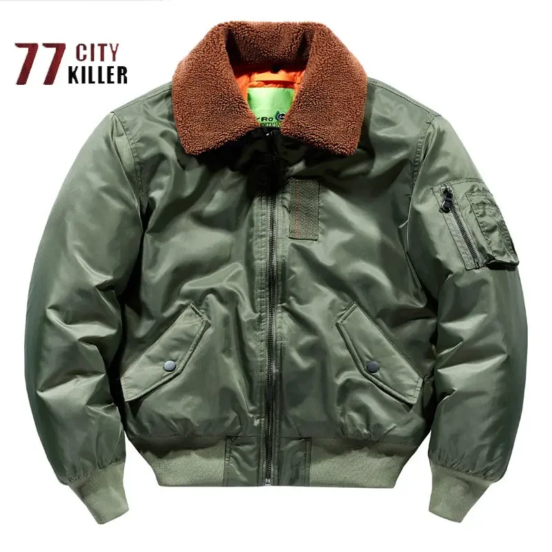 Men-s-Air-Force-Ma1-Pilot-Jacket-Detachable-Fur-Collar-Thickened ...