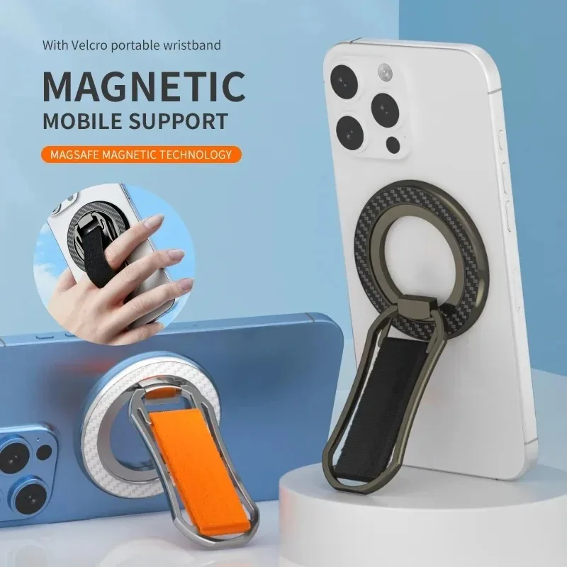 For MagSafe Phone Grip Magnetic Phone Holder 4 In 1 Rotatable Phone ...