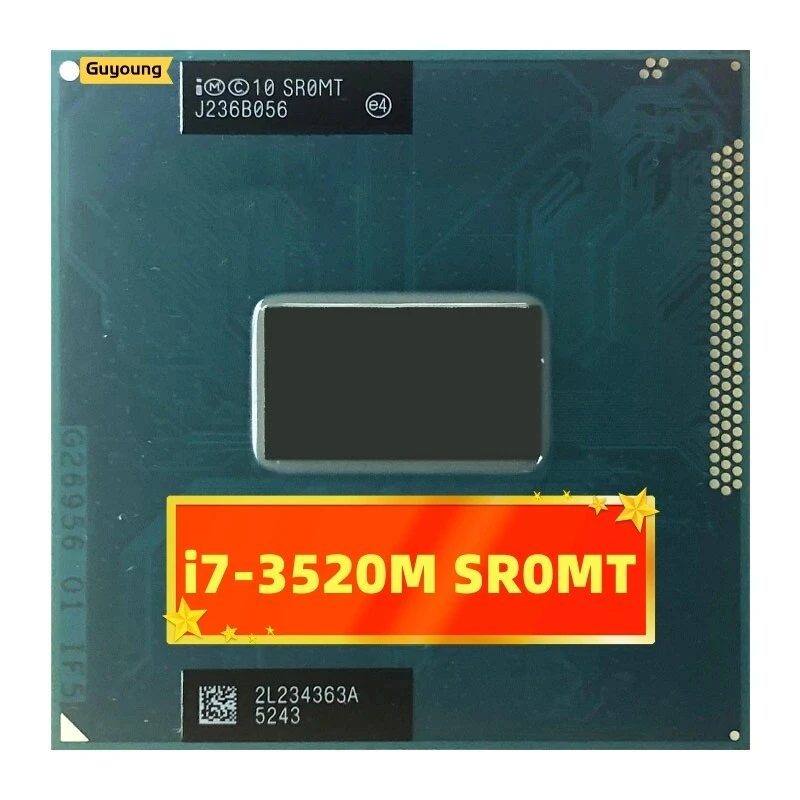 CPU i7 3520m i7-3520m SR0MT Dual Core 2.9GHz 4M PGA988 Laptop Notebook ...