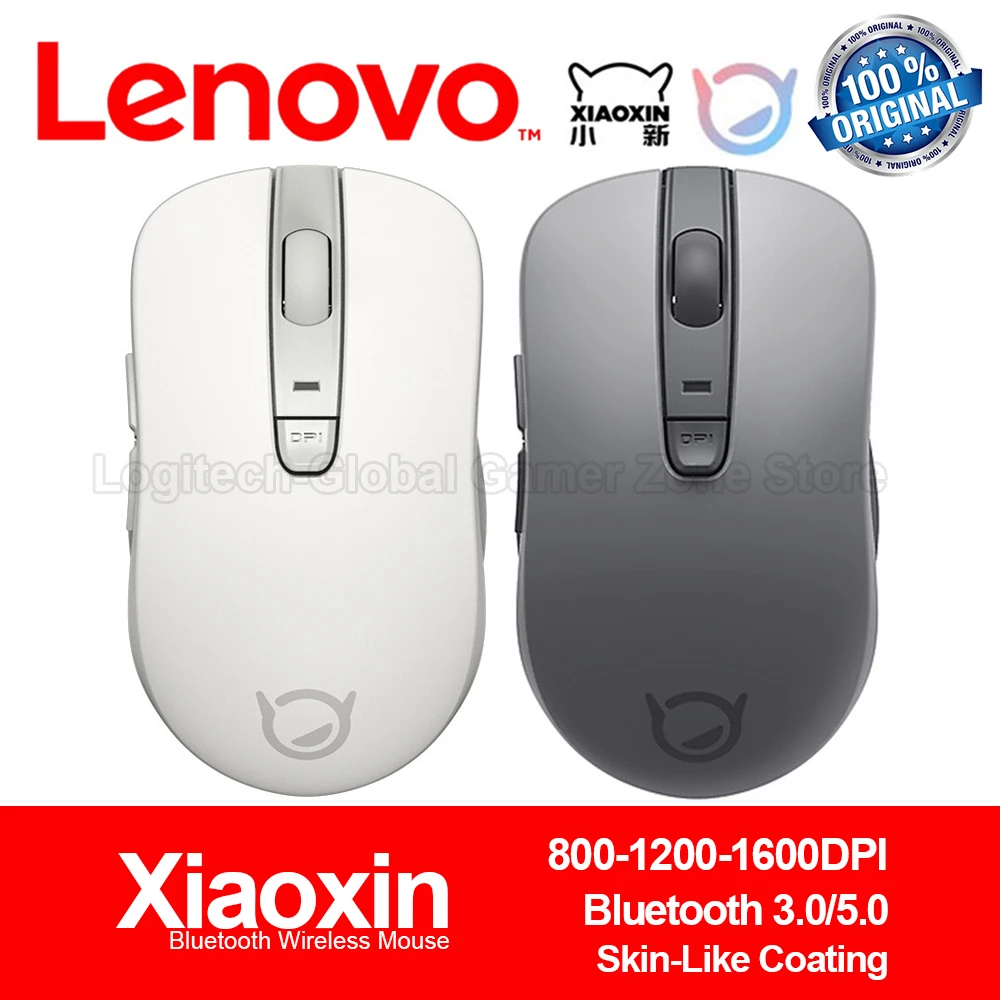 Original Lenovo Xiaoxin Bt Bluetooth Wireless Mouse With 1600dpi ...