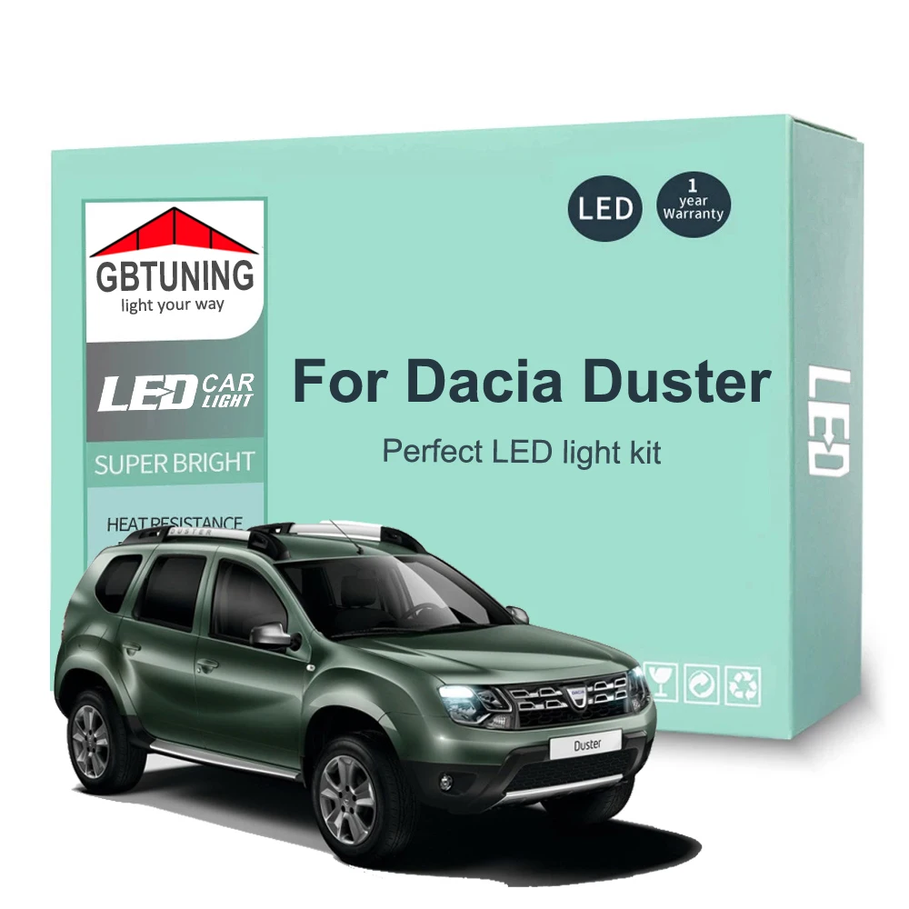 LED Interior Light Bulb Kit For Dacia Duster I II 1 2 MK1 MK2 2010-2018 ...