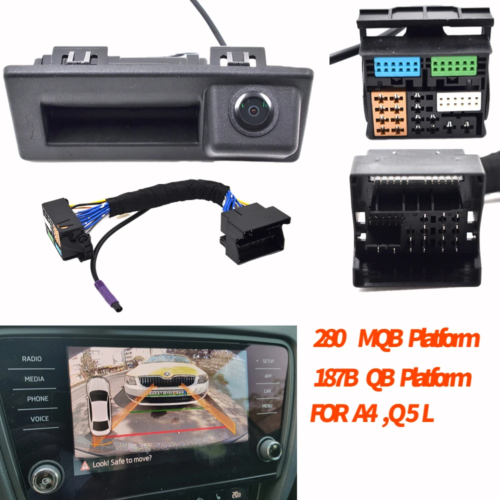 Car CanBus Reversing Dynamic Trajectory Parking Camera for Skoda ...