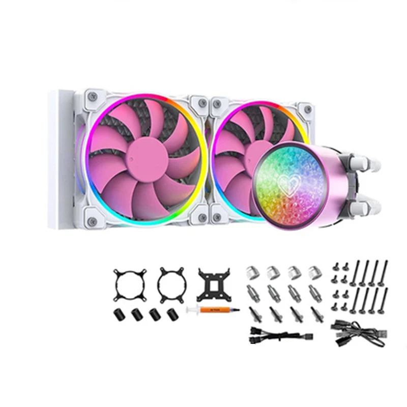 Cpu Aio Water Cooling Kit Fan Ventilador For Intel Lga2066/2011/1200 ...