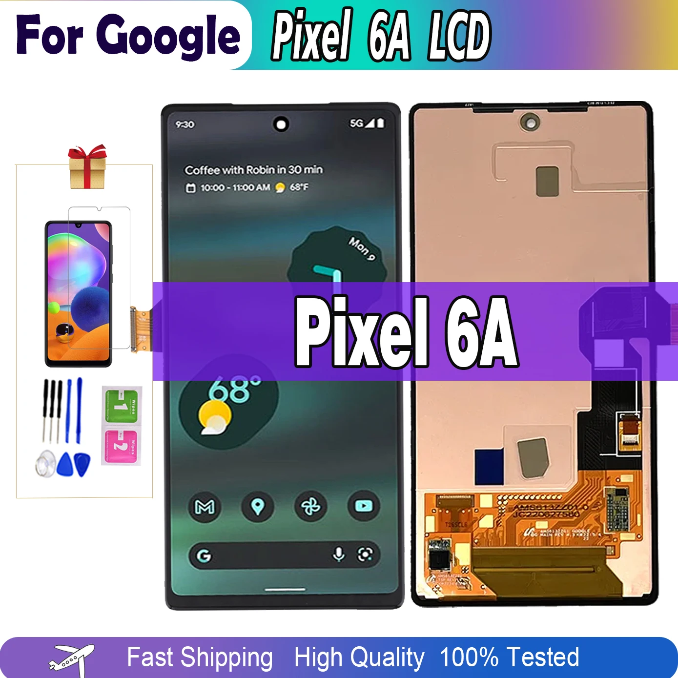 AMOLED-LCD-For-Google-Pixel-6A-LCD-Assembly-Screen-GX7AS-GB62Z-G1AZG ...