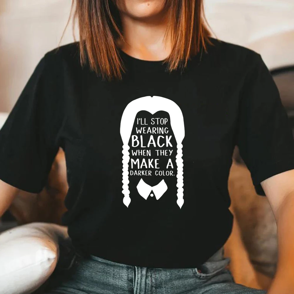 Wednesday Shirt Wear Black | Addams Family Shirt Woman | Wednesday ...