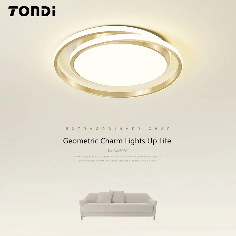 Tondi New Modern Led Round Pendant Light Gold/black/white Tricolor For ...