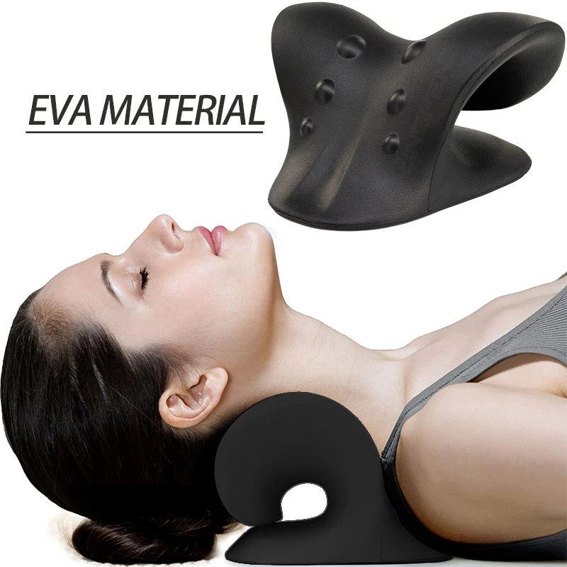 Spine Stretch Gravity Muscle Relaxation Traction Neck Stretcher Pillow ...