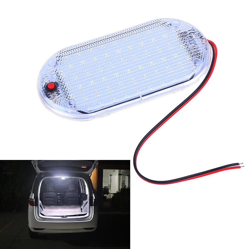 60LED-12V-85V-LED-Car-Vehicle-Dome-Roof-Ceiling-Reading-Lamp-Interior ...