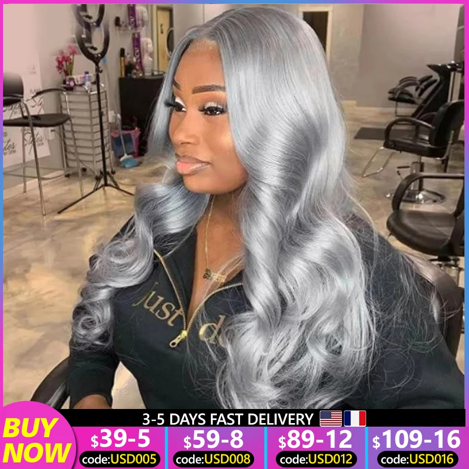 Jarin-30inch-Silver-Gray-Body-Wave-Transparent-Brazilian-Colored-Hair ...