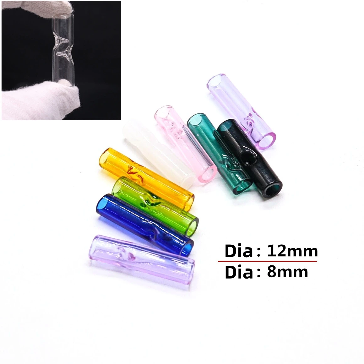 4PCS-Round-mouth-Glass-Cigarettes-rolling-Filter-Smoke-Cigarette-Holder ...