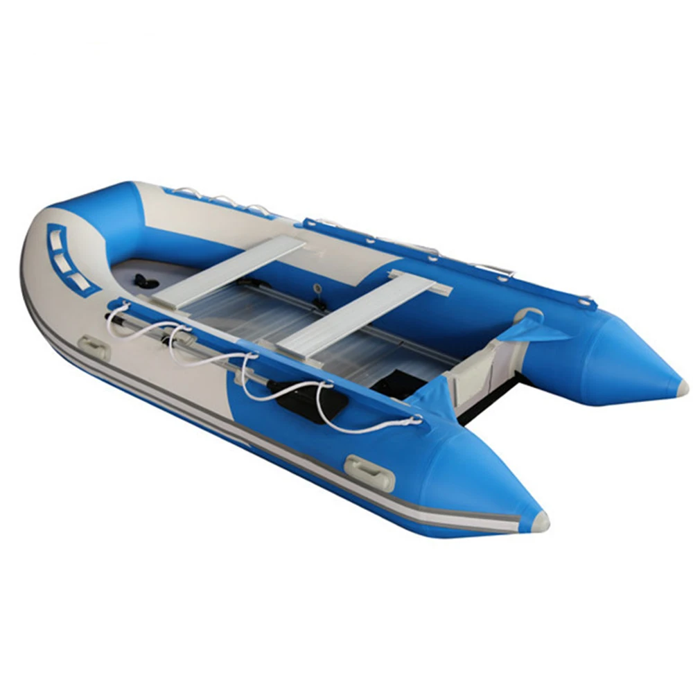 Gonfiabile Fishing Boat Folding Inflatable Boat Aluminum Bottom Kayak ...