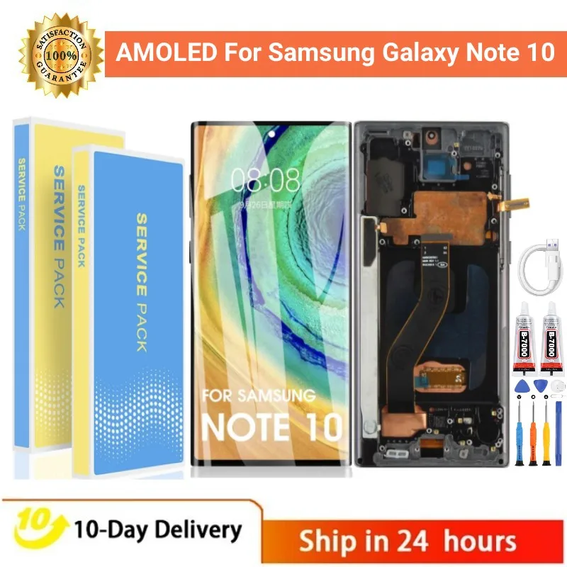 Soft-AMOLED-For-Samsung-Galaxy-Note-10-Screen-Replacement-For-Samsung ...