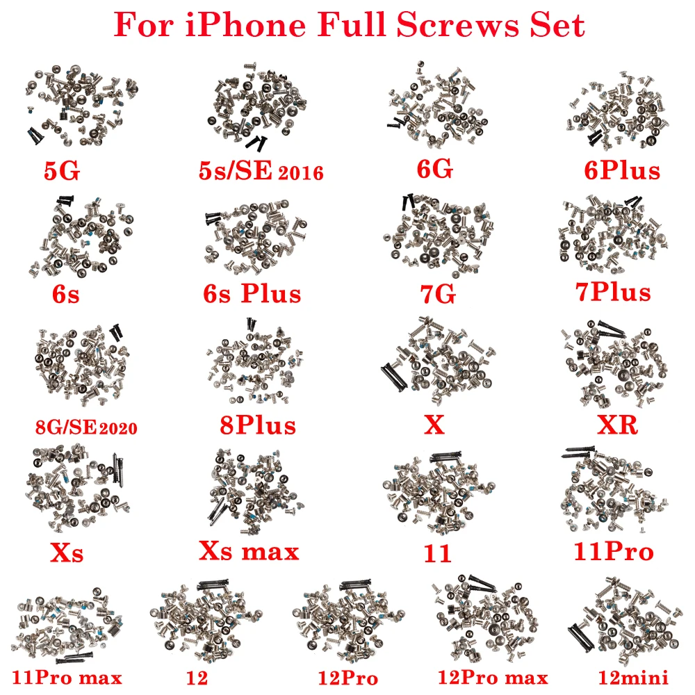 Black Iphone 5 Set Screw