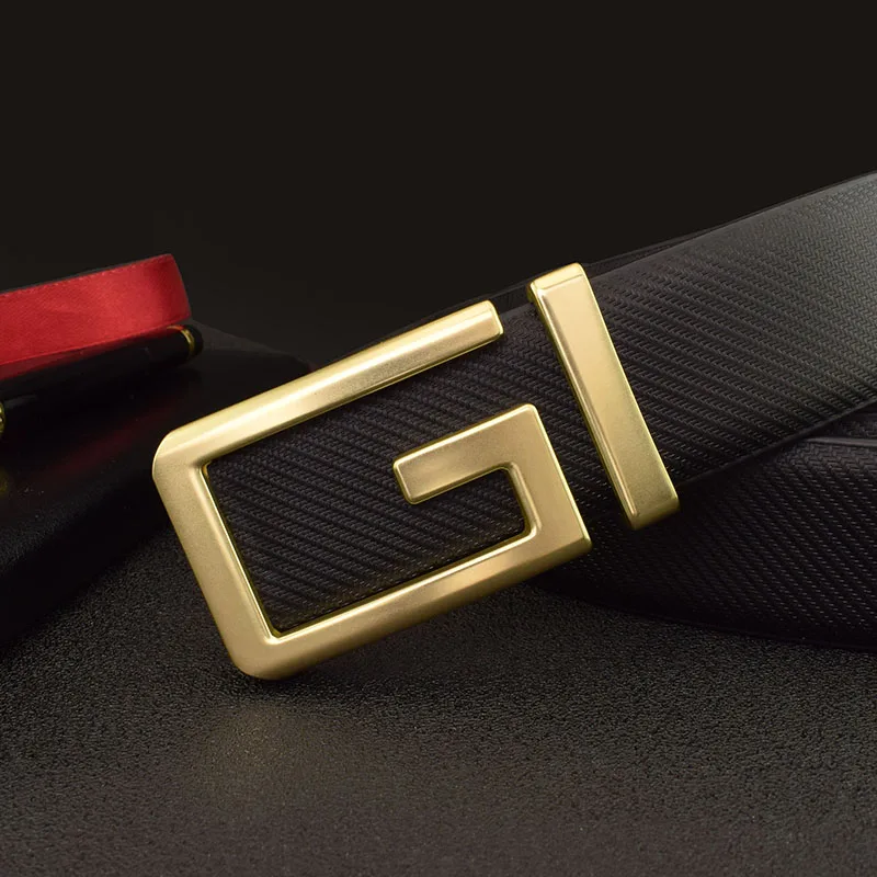 High-Quality-Letter-G-Men-s-Belt-White-Genuine-Fashion-Designer-Casual ...